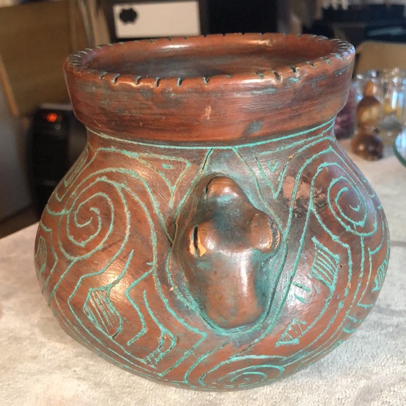 Accents | Vintage Brazilian Pottery Red Clay Marivaldo Authentic ...